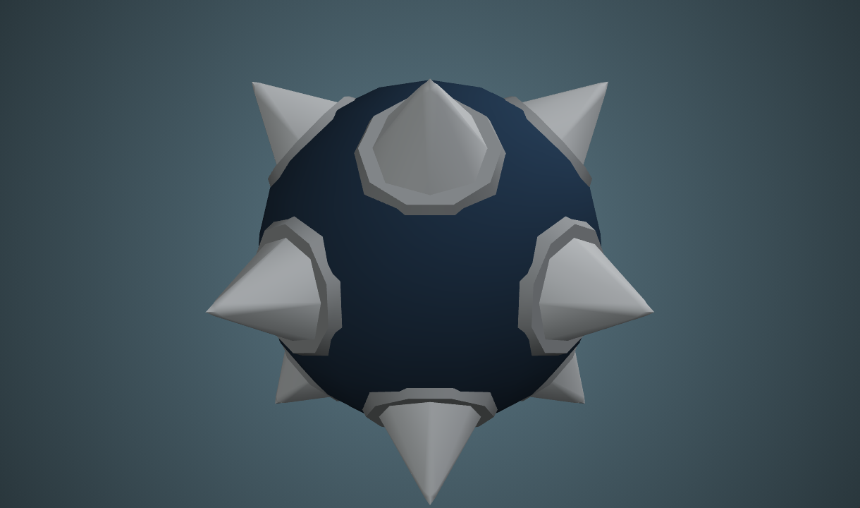 Spiky Ball - Free 3D Model By Quaternius - Poly Pizza