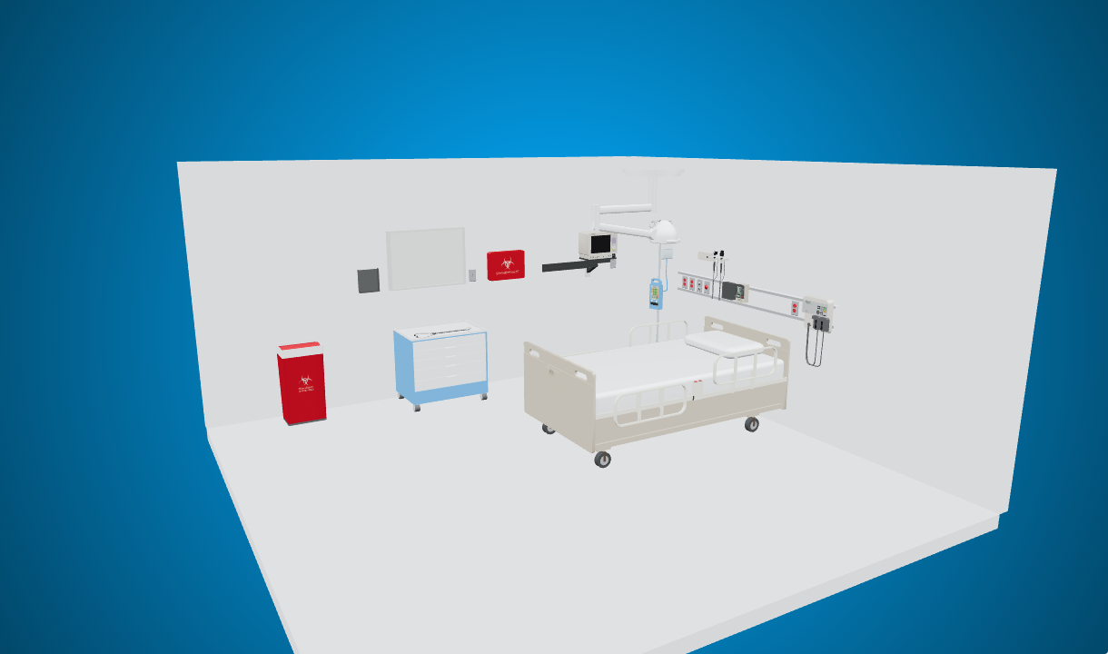 GRADD Hospital Room - Free 3D Model By GRADD CO - Poly Pizza