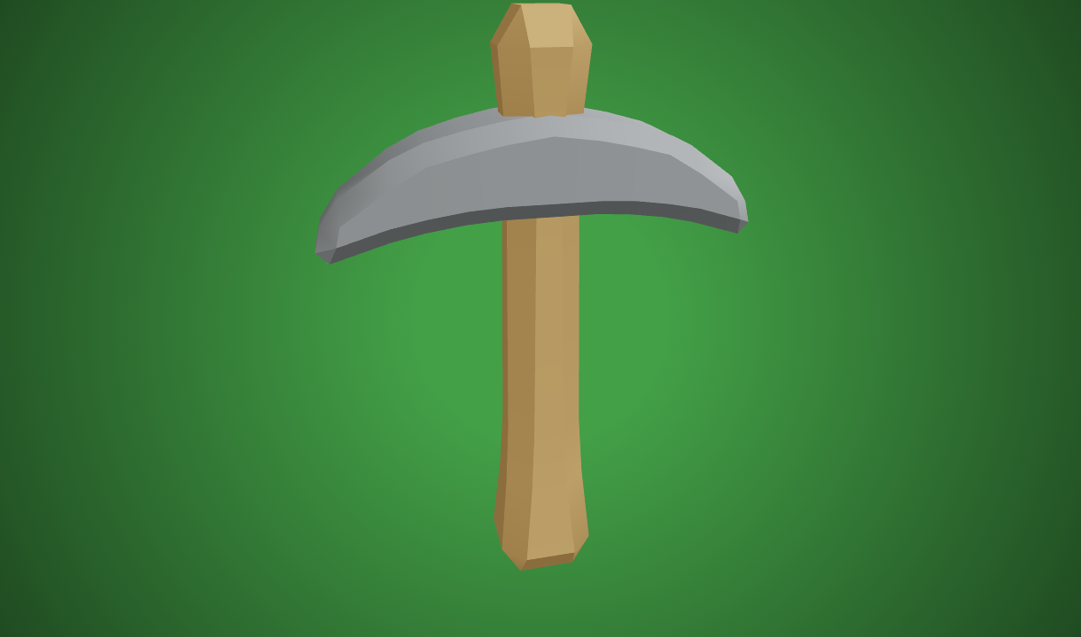 Stone Pickaxe - Free 3D Model By Quaternius - Poly Pizza