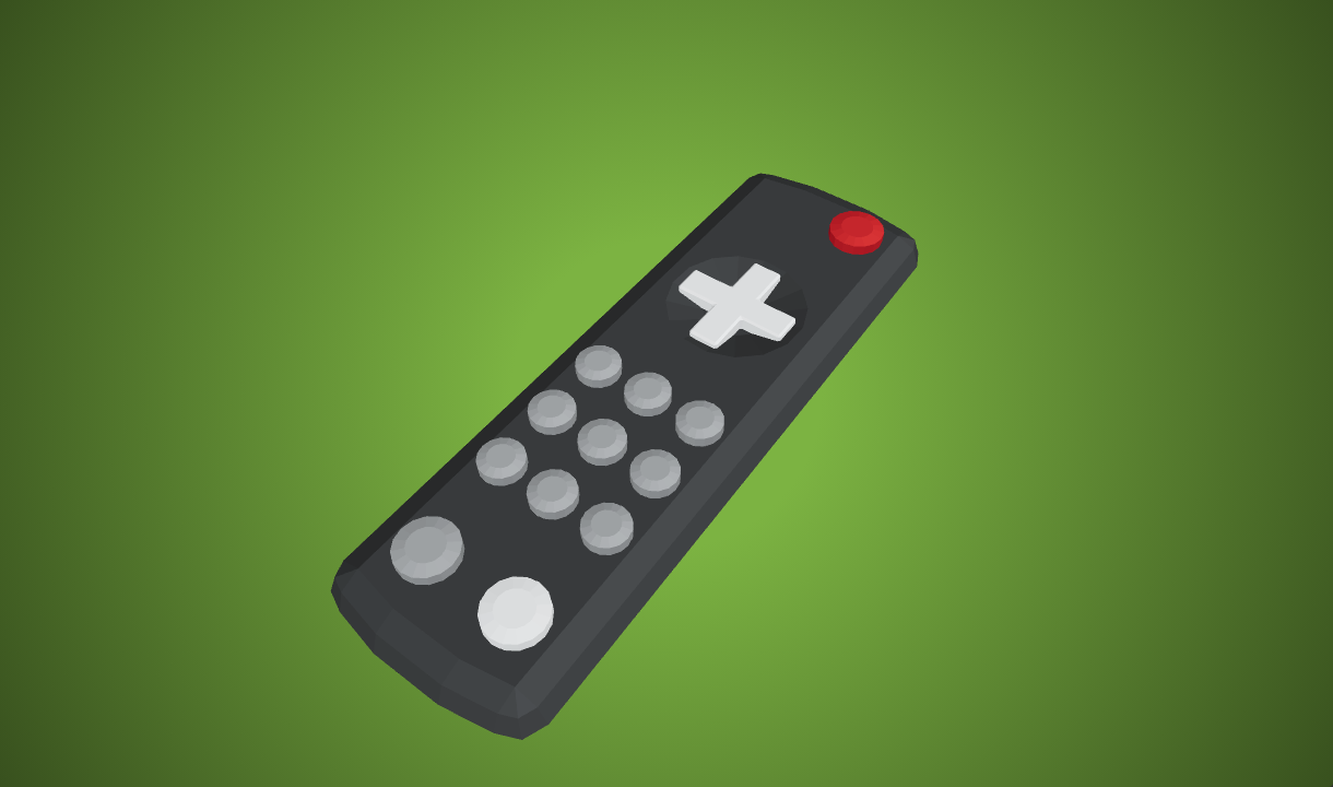 Remote controller - Free 3D Model By Poly by Google - Poly Pizza