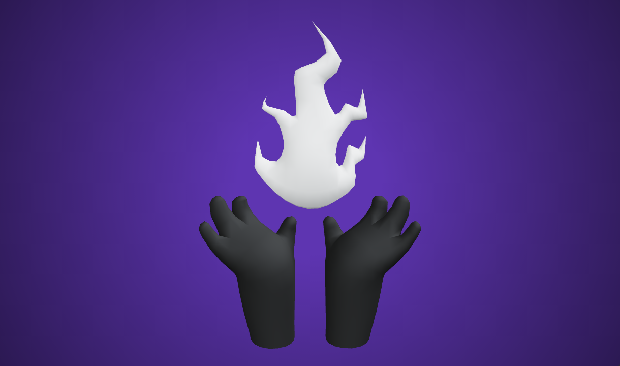 Fire Hands Icon - Free 3D Model By Quaternius - Poly Pizza