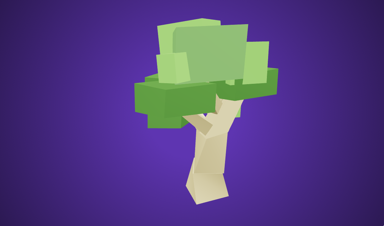 landscaping:trees:blocky - Free 3D Model By Willy Holmes - Poly Pizza