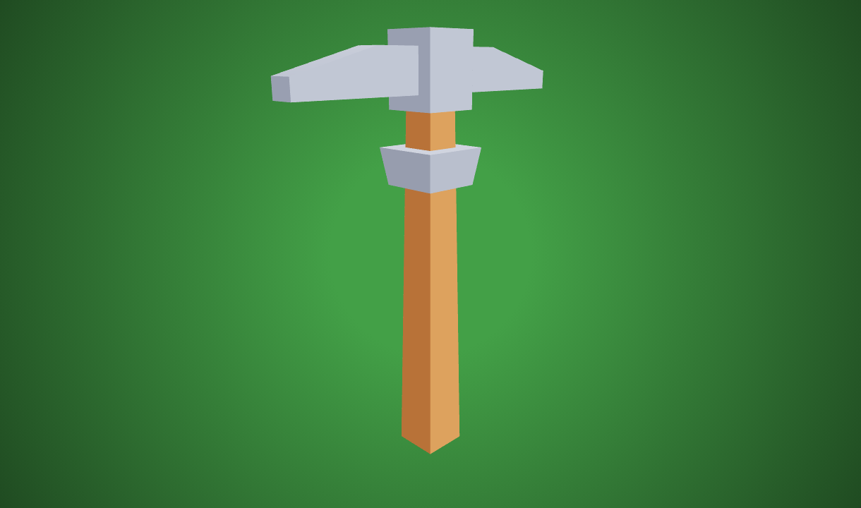 Pickaxe - Free 3D Model By Kenney - Poly Pizza
