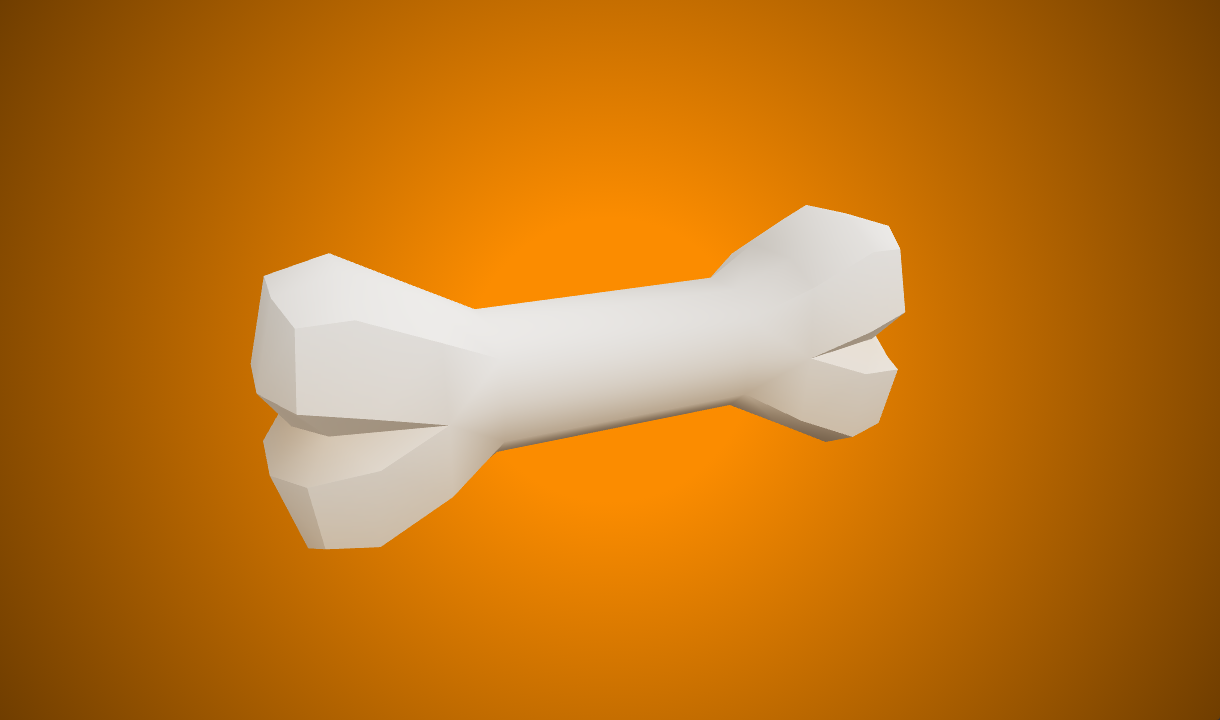 Bone - Free 3D Model By Kay Lousberg - Poly Pizza