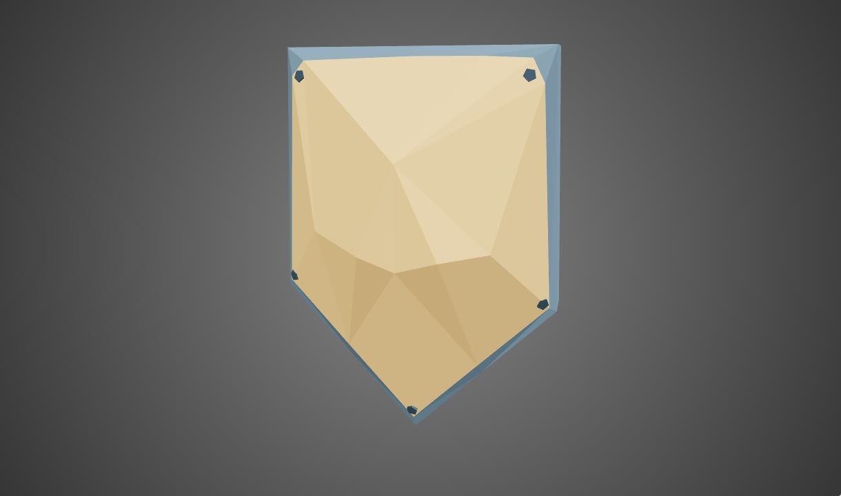 Simple Wooden Shield - Free 3D Model By Garrett LeFever - Poly Pizza