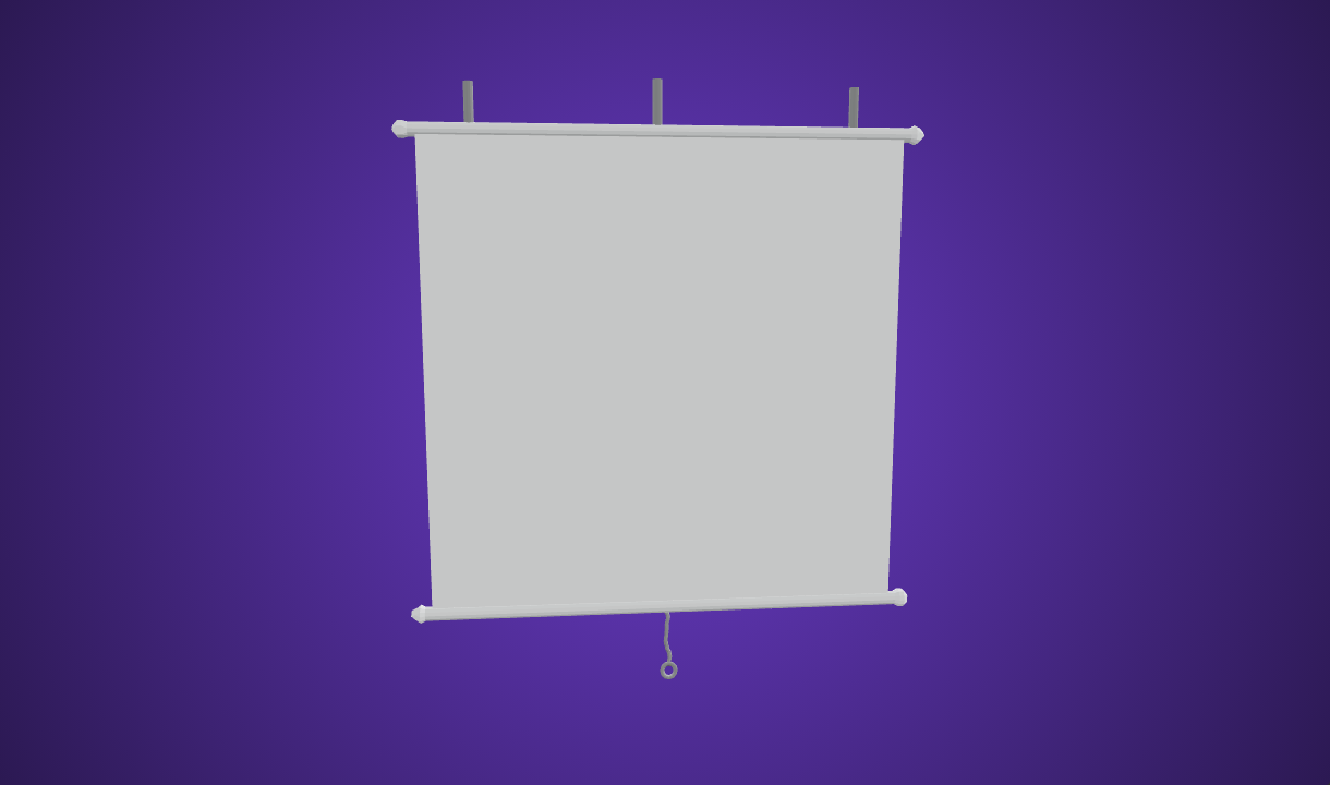 projector screen - Free 3D Model By Jonathan Granskog - Poly Pizza