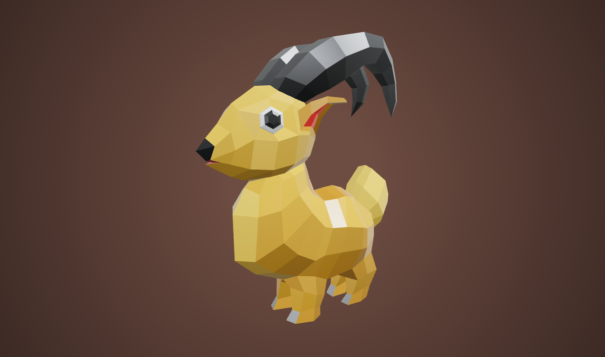 Cute Stylized Animal - Free 3D Model By MiniPoly - Poly Pizza