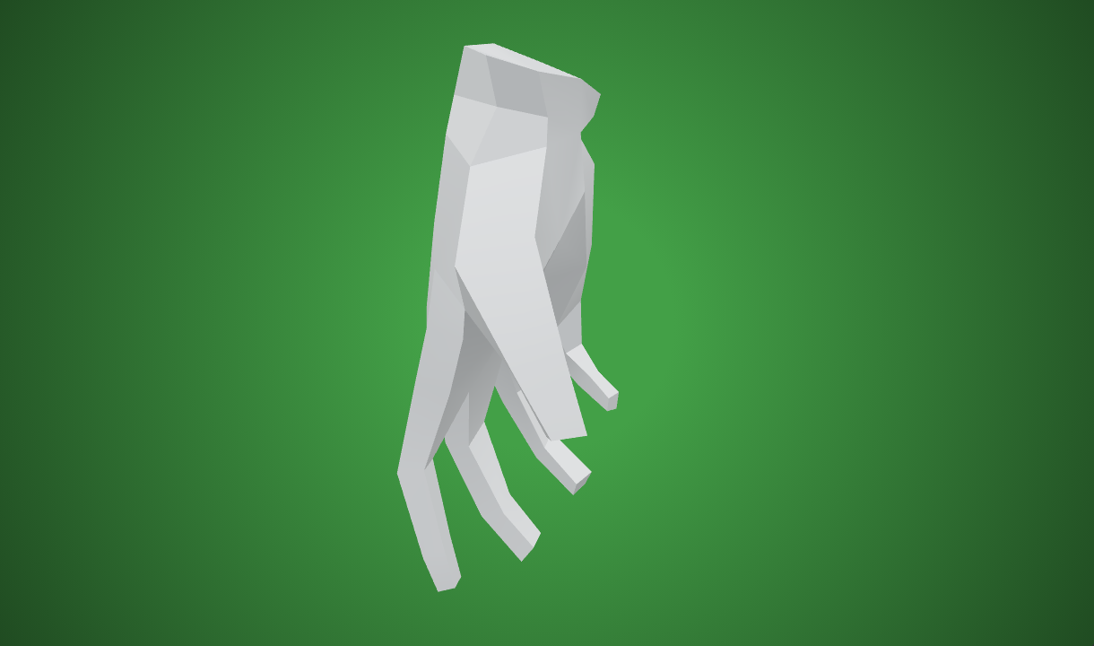 Low Poly Right Hand - Free 3D Model By Raziq Brown - Poly Pizza