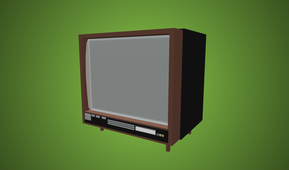 old tv - Free 3D Model By Justin Randall - Poly Pizza