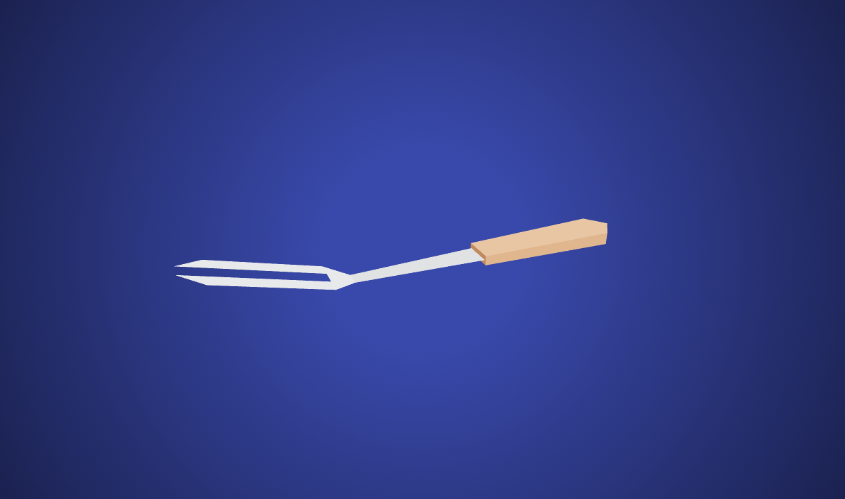Cooking Fork - Free 3D Model By Kenney - Poly Pizza