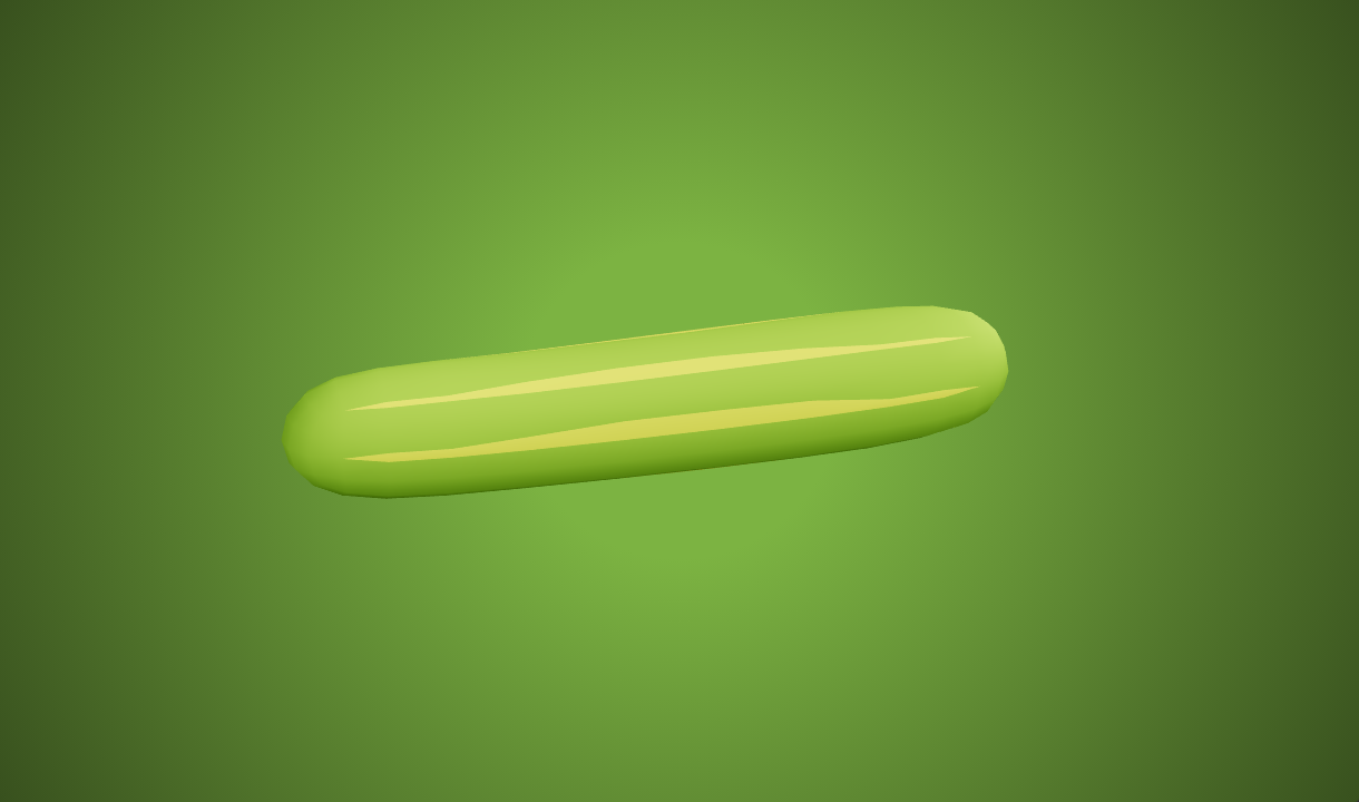 Cucumber - Free 3D Model By Quaternius - Poly Pizza