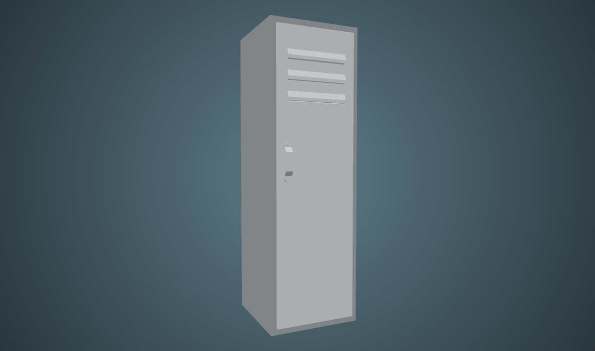 Locker - Free 3D Model By J-Toastie - Poly Pizza