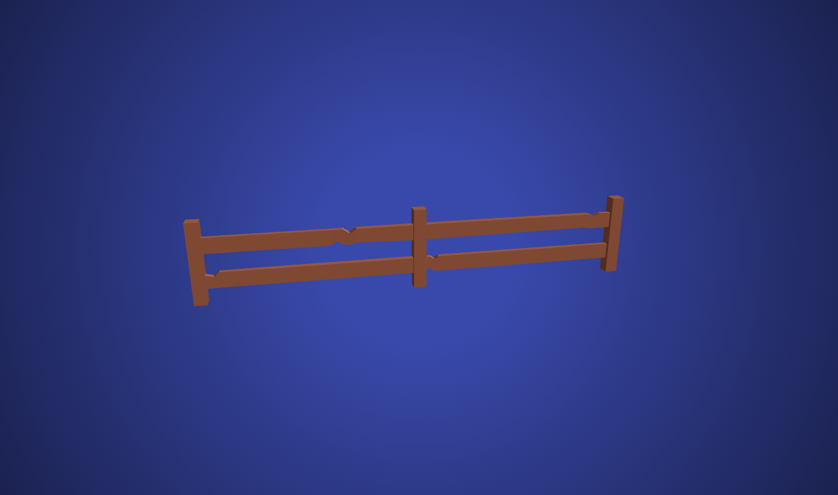 Fence - Free 3D Model By Quaternius - Poly Pizza