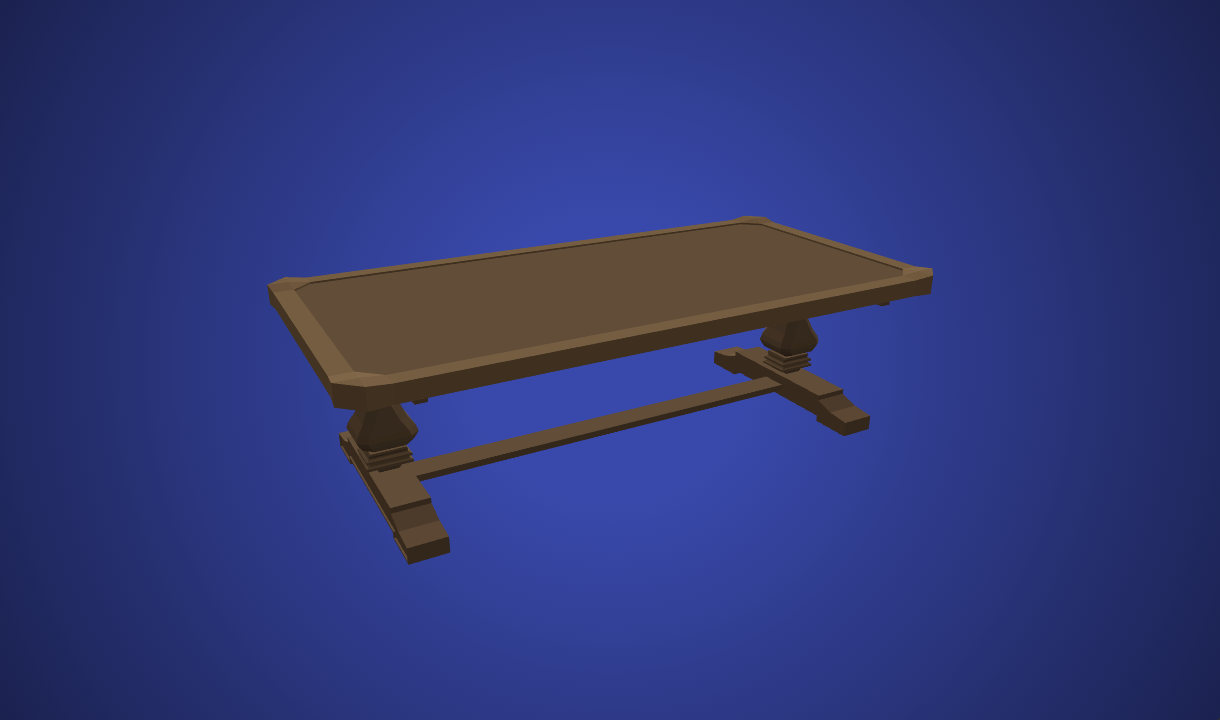Table - Free 3D Model By Quaternius - Poly Pizza