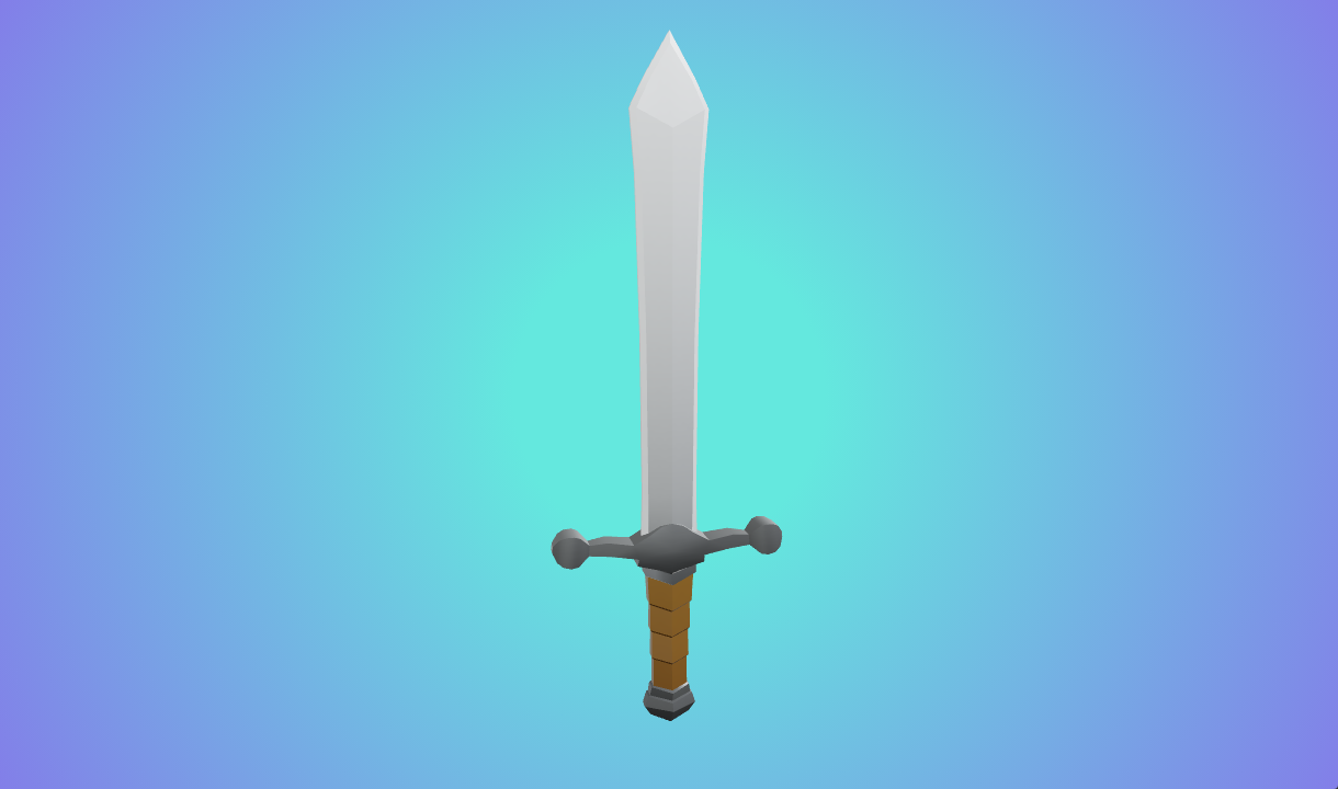 Sword - Free 3D Model By MiniPoly - Poly Pizza