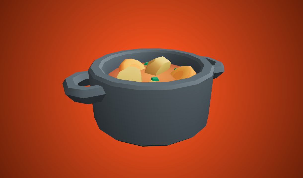 Pot of Stew - Free 3D Model By Kay Lousberg - Poly Pizza