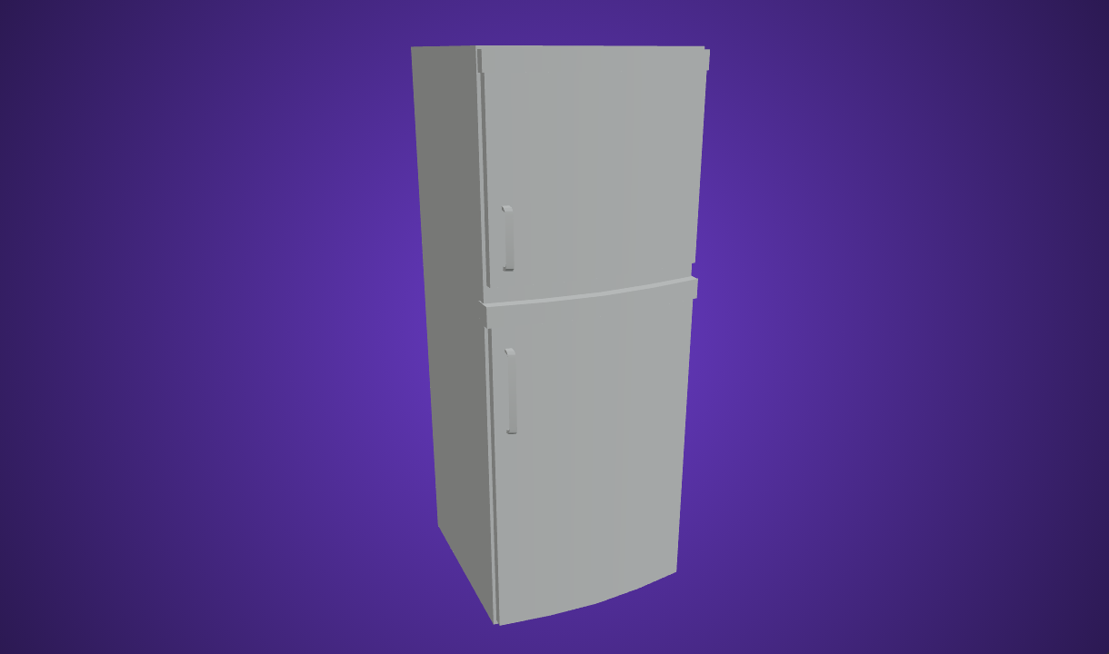 Kitchen Fridge - Free 3D Model By Quaternius - Poly Pizza