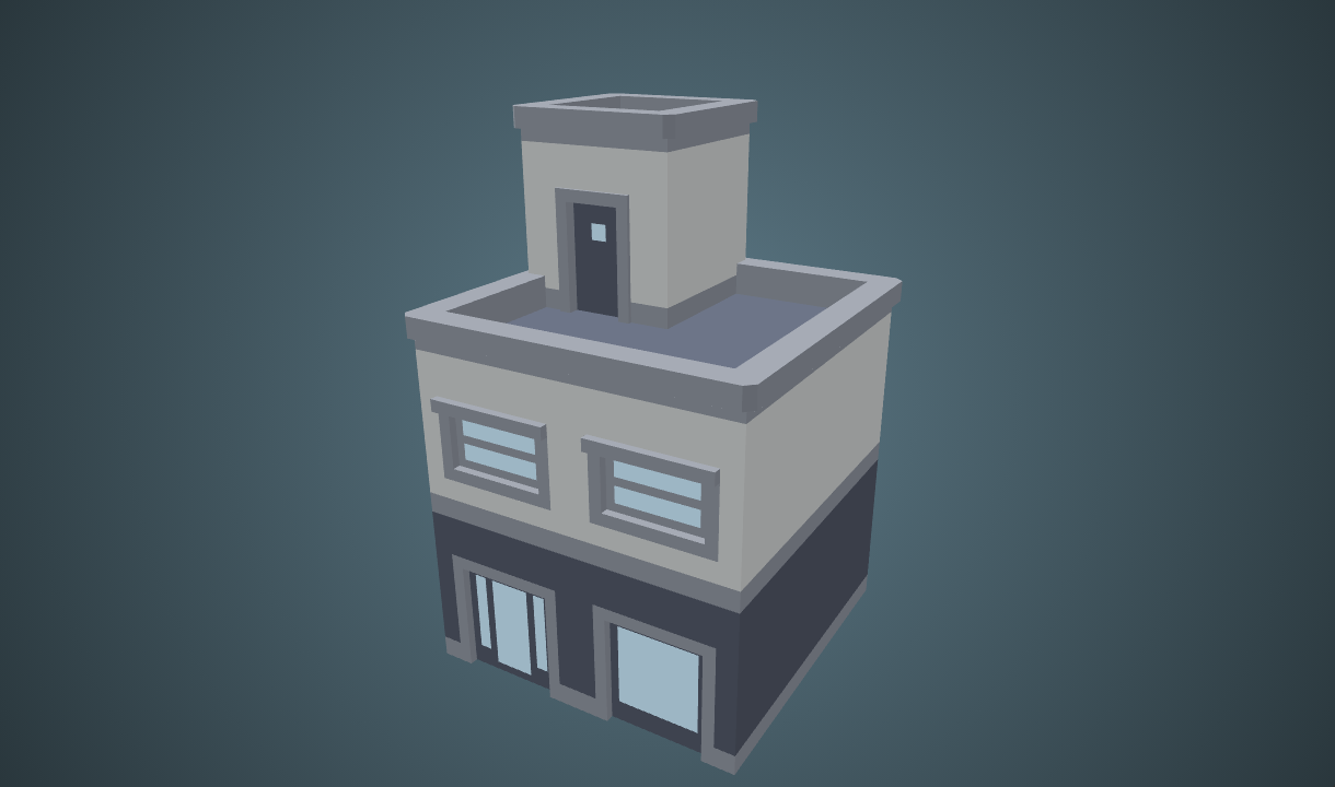 Small Building - Free 3D Model By Kenney - Poly Pizza