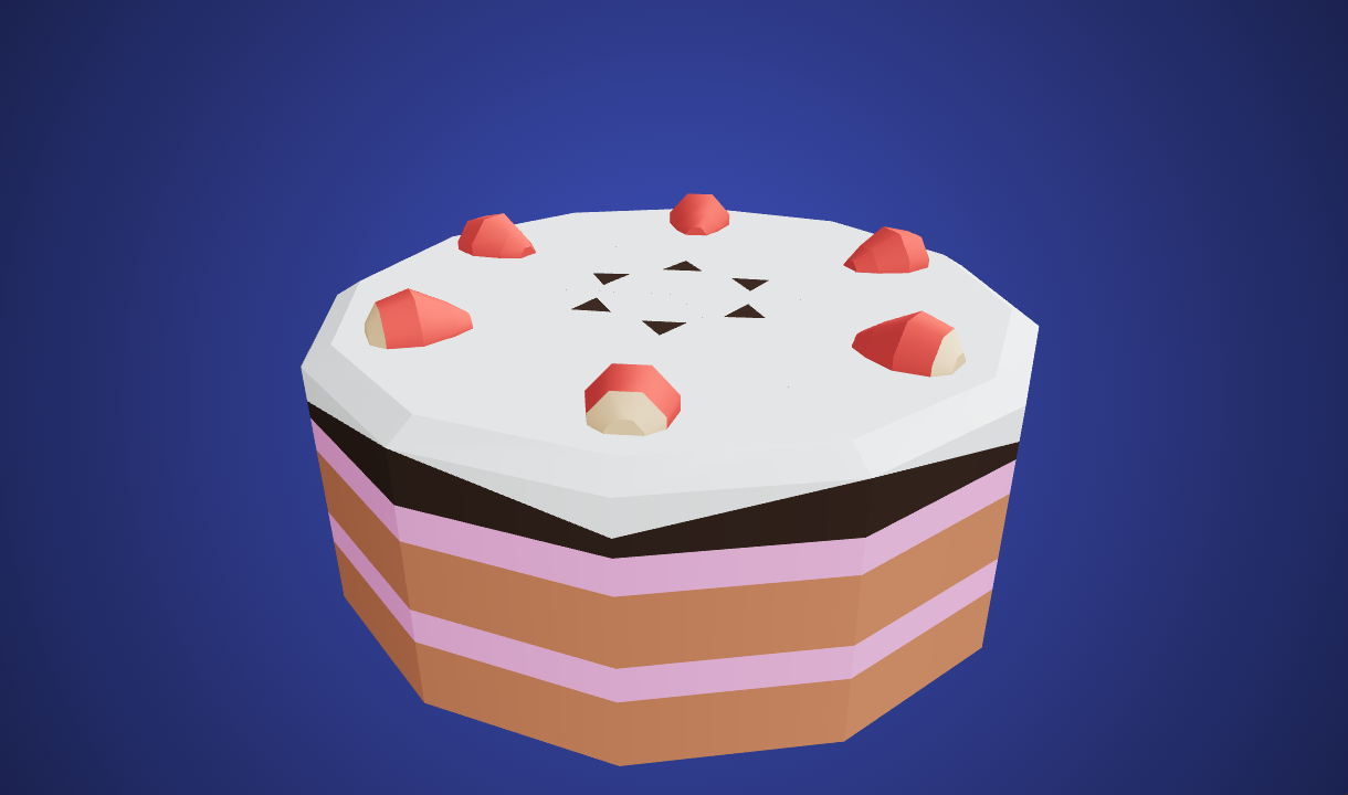Cake - Free 3D Model By Kenney - Poly Pizza