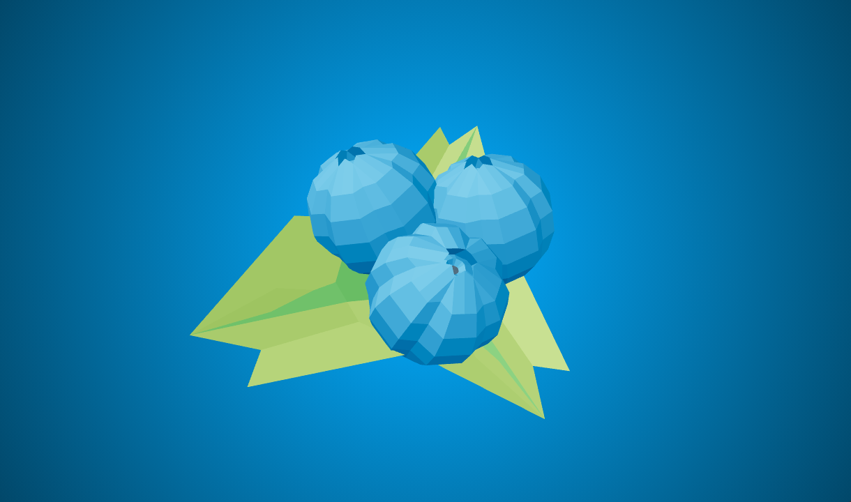 Blueberries - Free 3D Model By sirkitree - Poly Pizza
