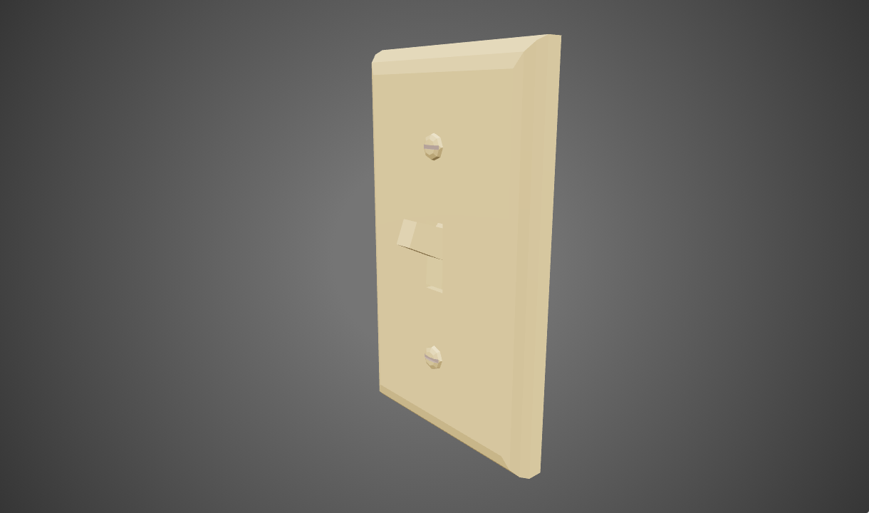 Light switch - Free 3D Model By jeremy - Poly Pizza