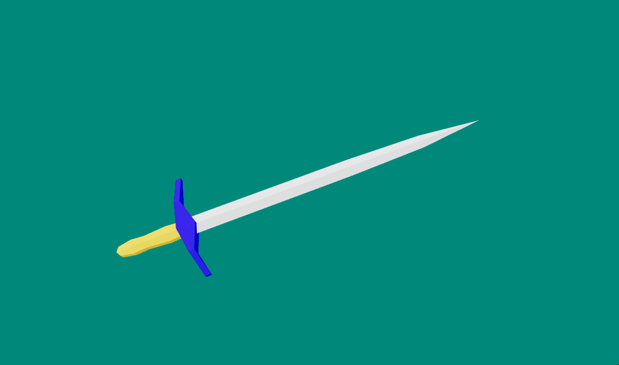 Sword - Free 3D Model By AroniaStudios - Poly Pizza