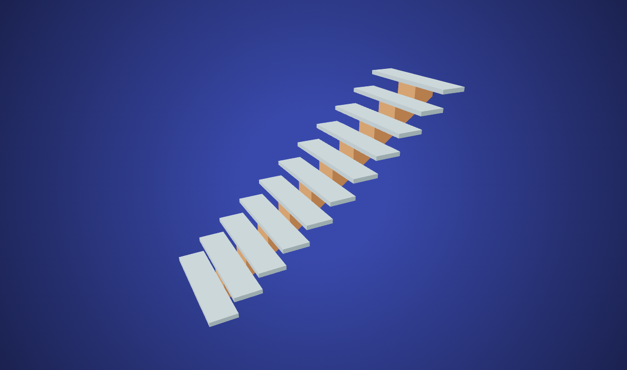 Stairs Open Single - Free 3D Model By Kenney - Poly Pizza