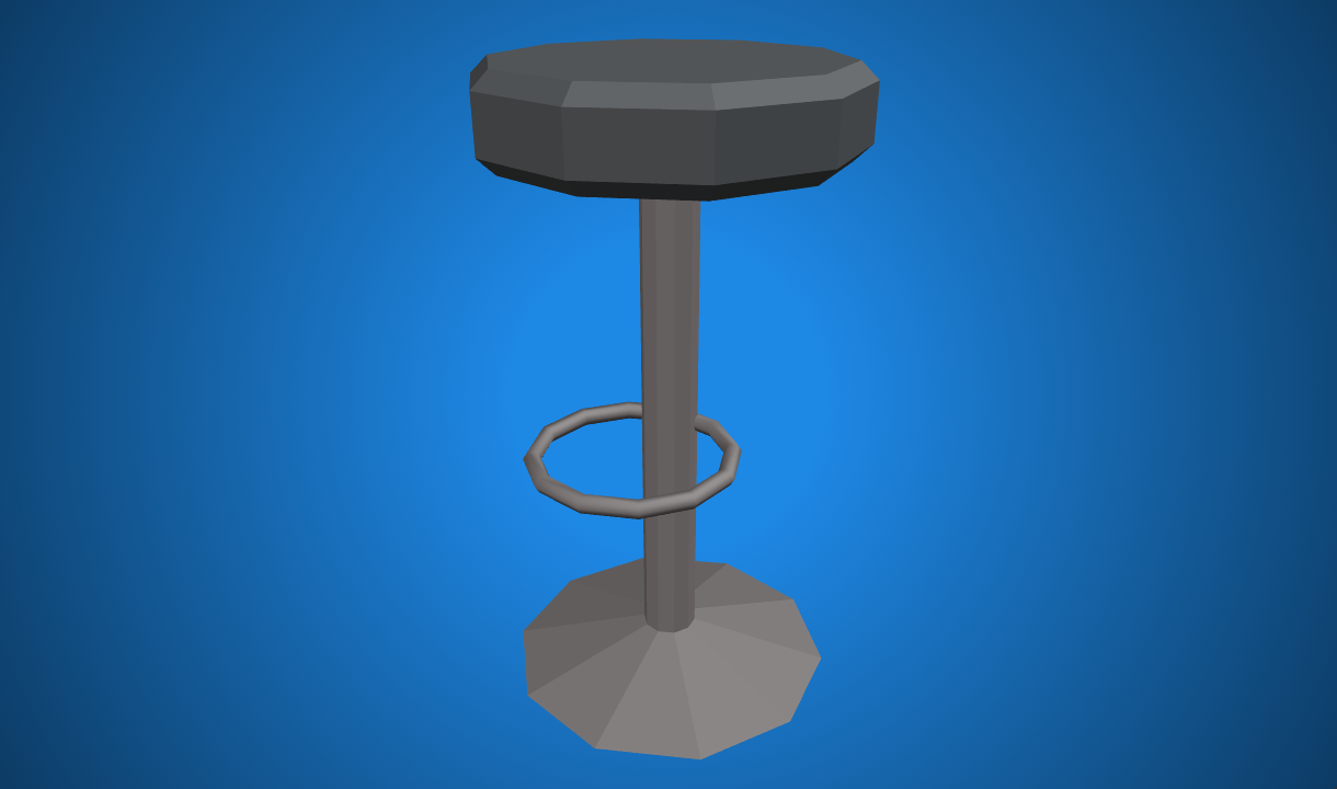 Kitchen Stool - Free 3D Model By Zsky - Poly Pizza
