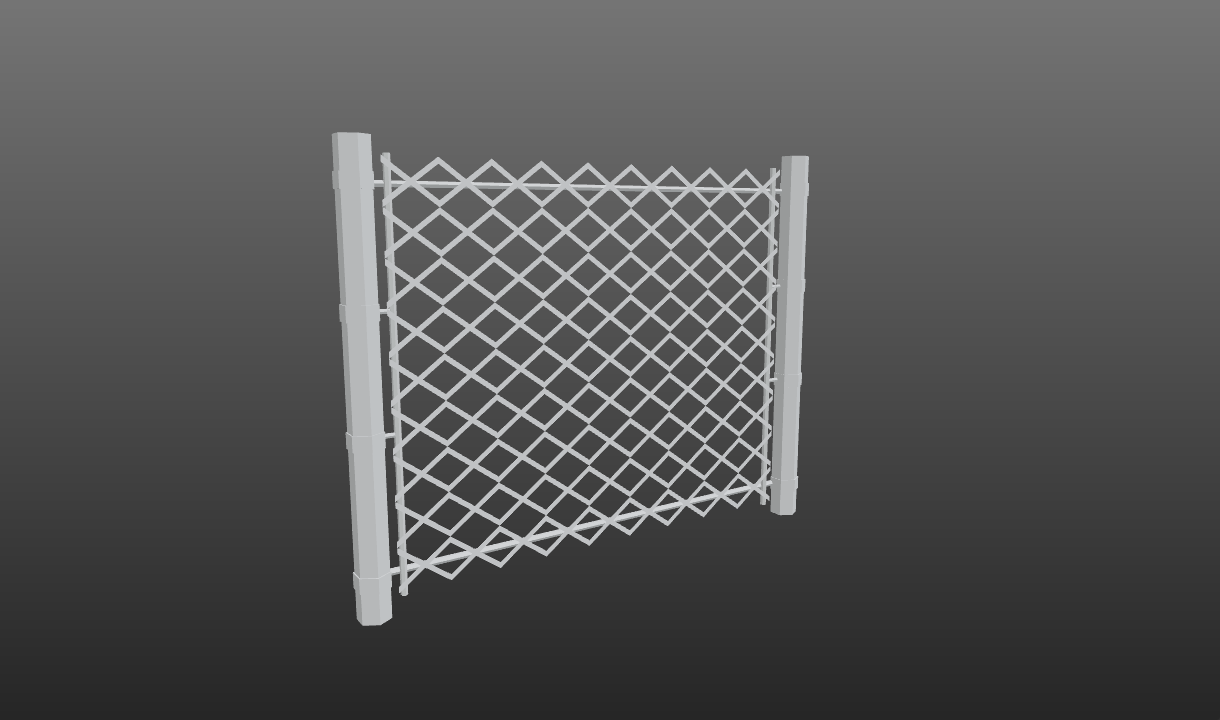 Fence - Free 3D Model By J-Toastie - Poly Pizza