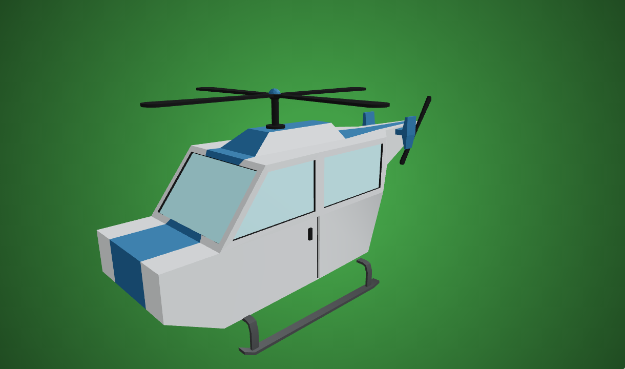 Helicopter - Free 3D Model By Poly by Google - Poly Pizza