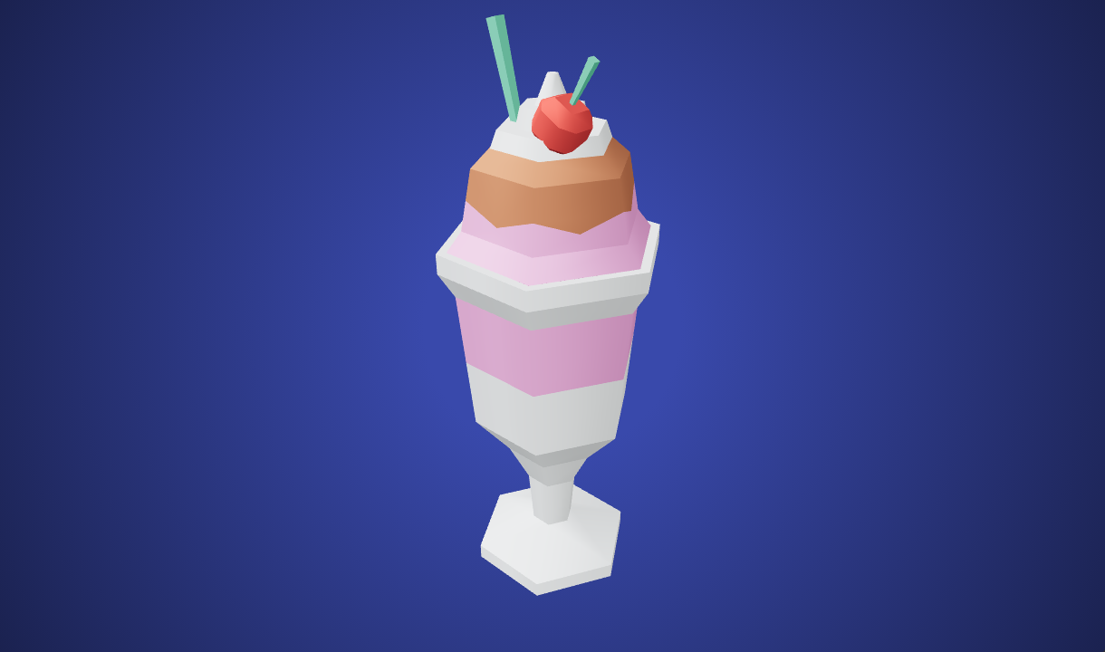 Sundae - Free 3D Model By Kenney - Poly Pizza