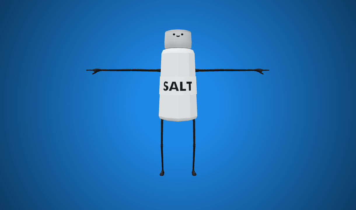 Salty Salt - Free 3D Model By Polygonal Mind - Poly Pizza